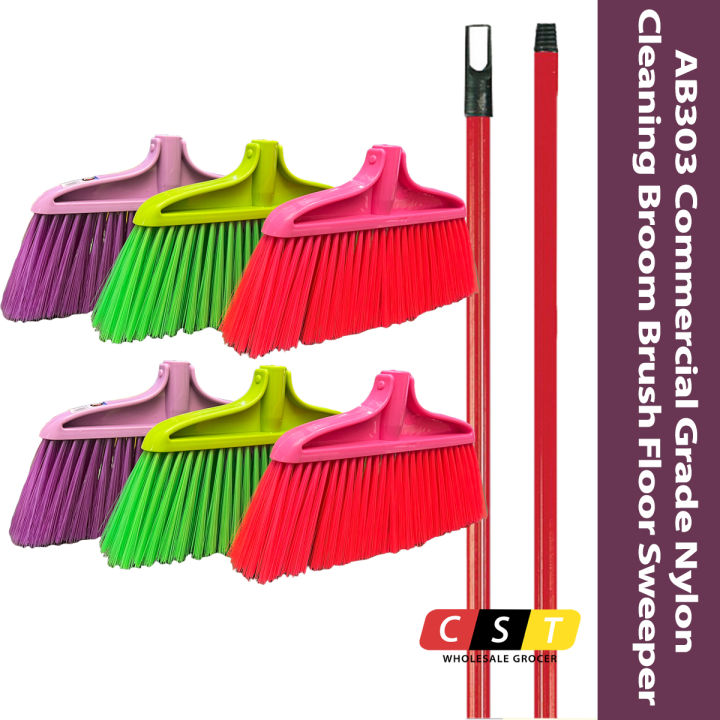 AB303 Commercial Grade Nylon Cleaning Broom Brush Floor Sweeper ...
