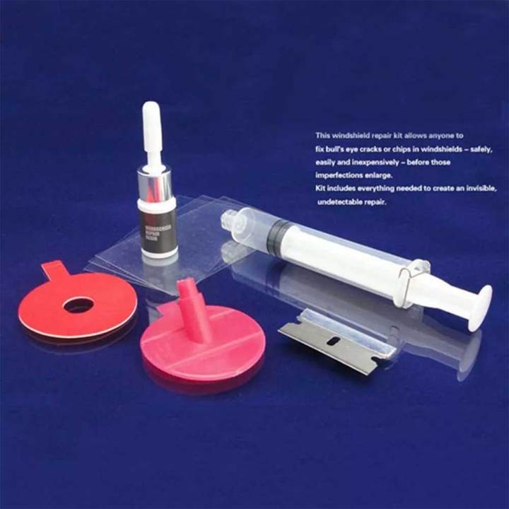 Windshield Repair Kit - Professional Crack & Chip Fix Liquid for Car ...
