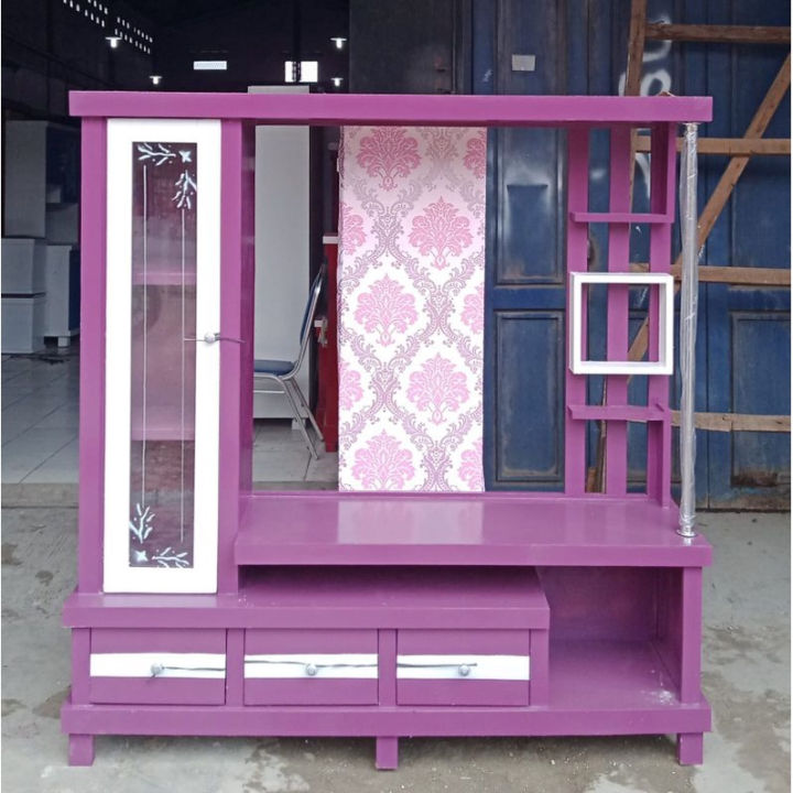 Buffet TV Minimalis / Meja TV Ukuran 160 cm / Lemari TV 3 Laci / Bufet ...