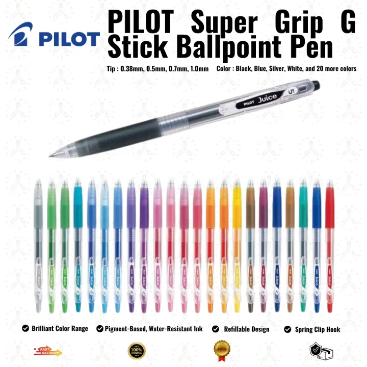 PILOT Juice Gel Pen – 0.38mm | 0.5mm | 0.7mm | 1.0mm | 1pc | Vibrant ...