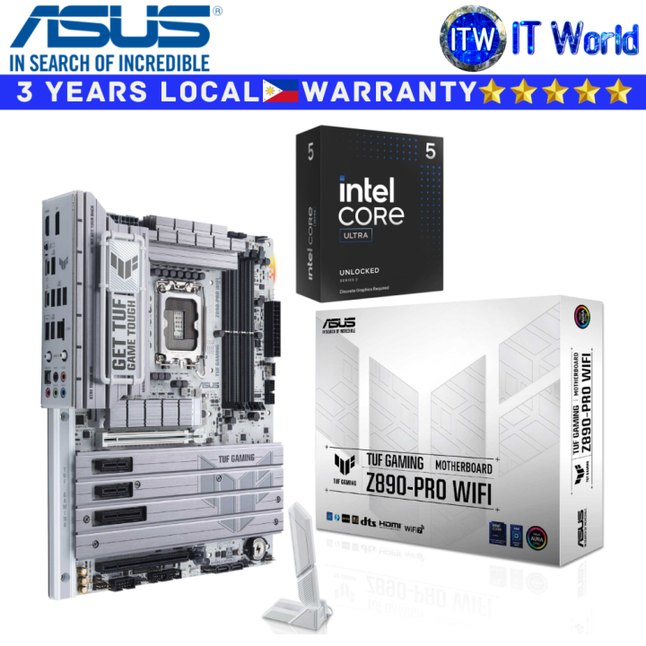 Itw | ASUS Bundle Motherboard Intel Core Ultra 5 245K with TUF Gaming ...