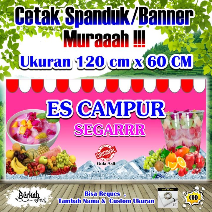 Spanduk Banner Es Campur Ukuran 120 cm x 60 cm | Lazada Indonesia
