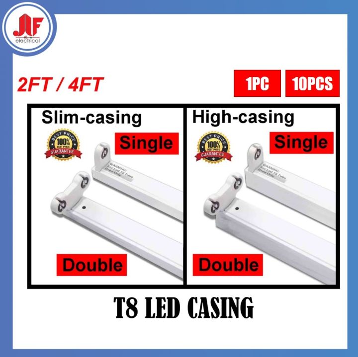 2FT/4FT LED T8 Tube Casing Fitting Box | Single/Double | LAMPU ...
