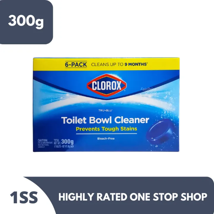 Clorox Tru-Blu Toilet Bowl Cleaner Bleach Free 300g (6pack) | Lazada PH