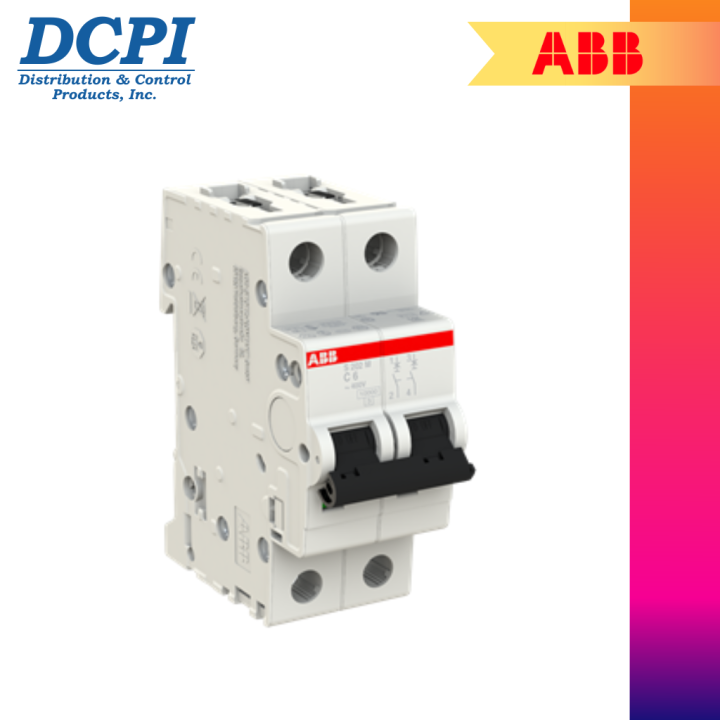 ABB Miniature Circuit Breaker S200M Series - 2 Pole (S202M-C6 to C63 ...