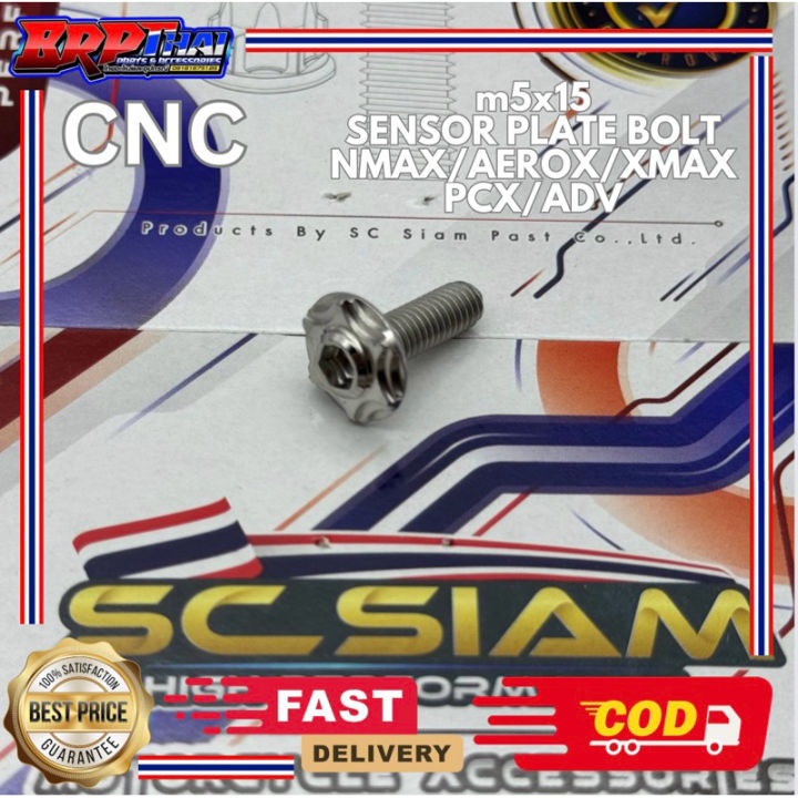 SC CIAM CNC SENSOR BOLT m5x15 FOR NMAX / AEROX / XMAX ( SOLD PER PC ...