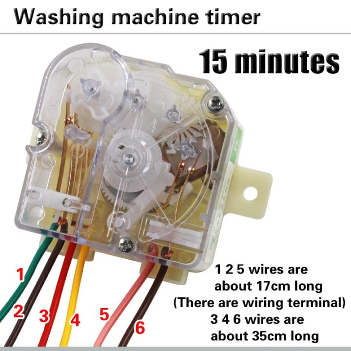 Hot Selling 6 Wire 180 Degree Washing Machine Timer Washing Machine Timer Switch Wash Timer Semi ...