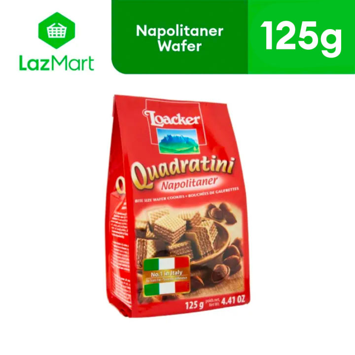 Loacker Quadratini Napolitaner Wafer 4.41oz (125g) | Lazada PH