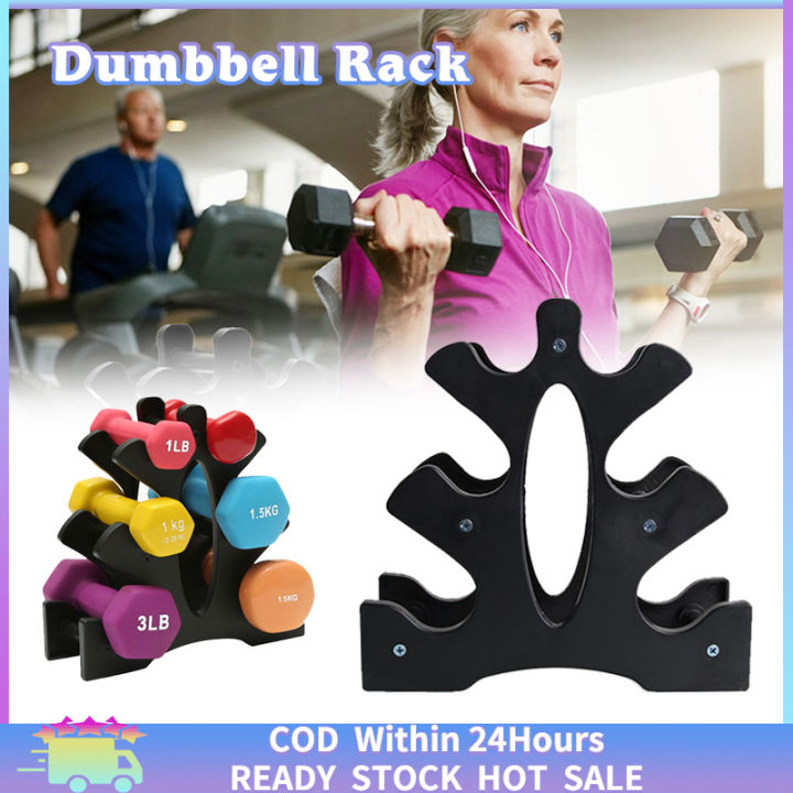 [Fast Delivery]Dumbbell Rack 3 Tier Compact Dumbbell Bracket Free ...