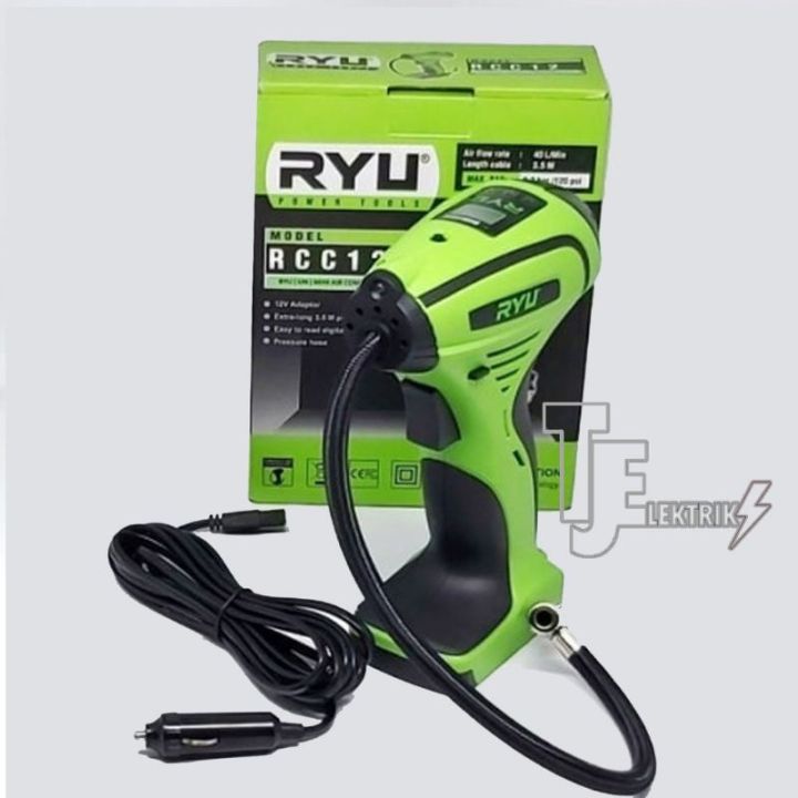 RYU MINI AIR COMPRESOR 12V RCC 12 VOLT / POMPA MOBIL DC 12 VOLT RYU ...