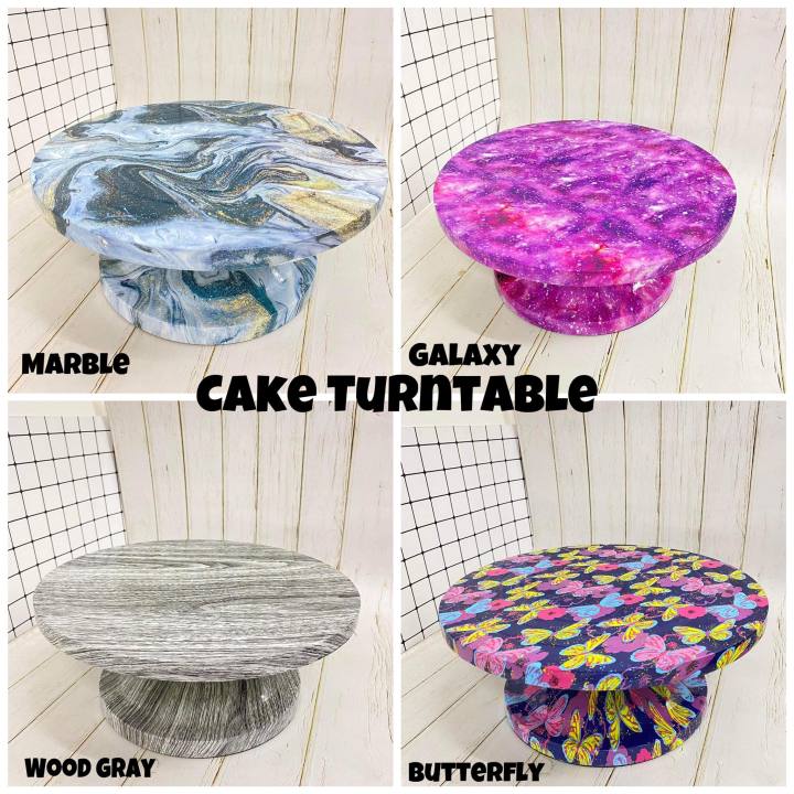 CAKE TURNTABLE CAKE TURNER FIBER TURNTABLE GLASS TURNTABLE ALUMINUM ...