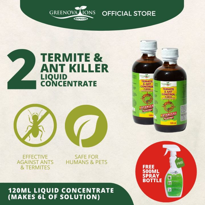 MAPECON GREENOVATIONS F3D50 Termite and Ant Killer Liquid Concentrate ...