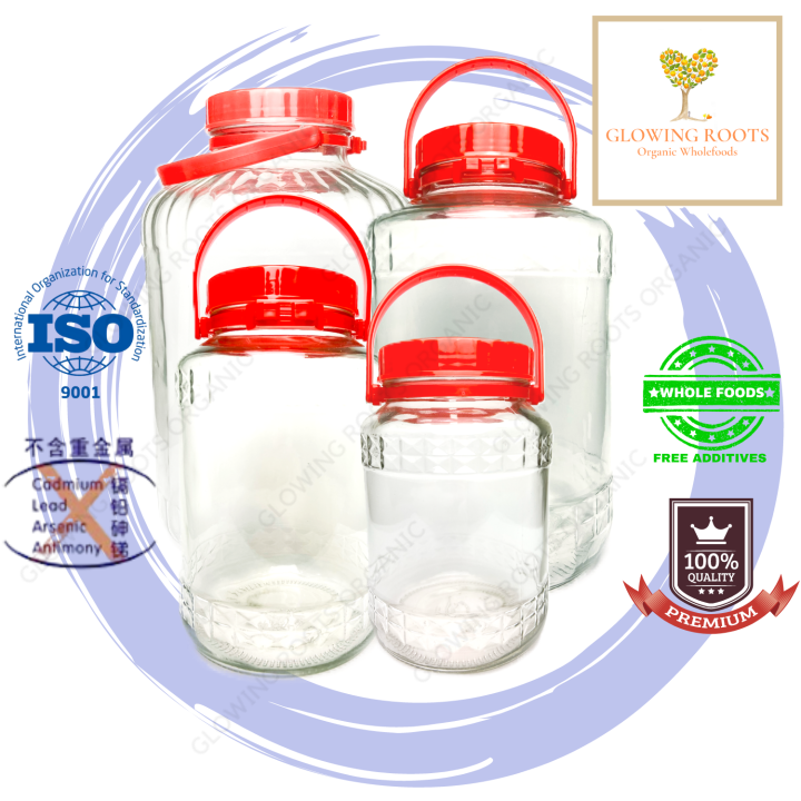 Large Glass Jar High Quality for Enzyme/Pickle/Kombucha 3L / 5L / 8L ...