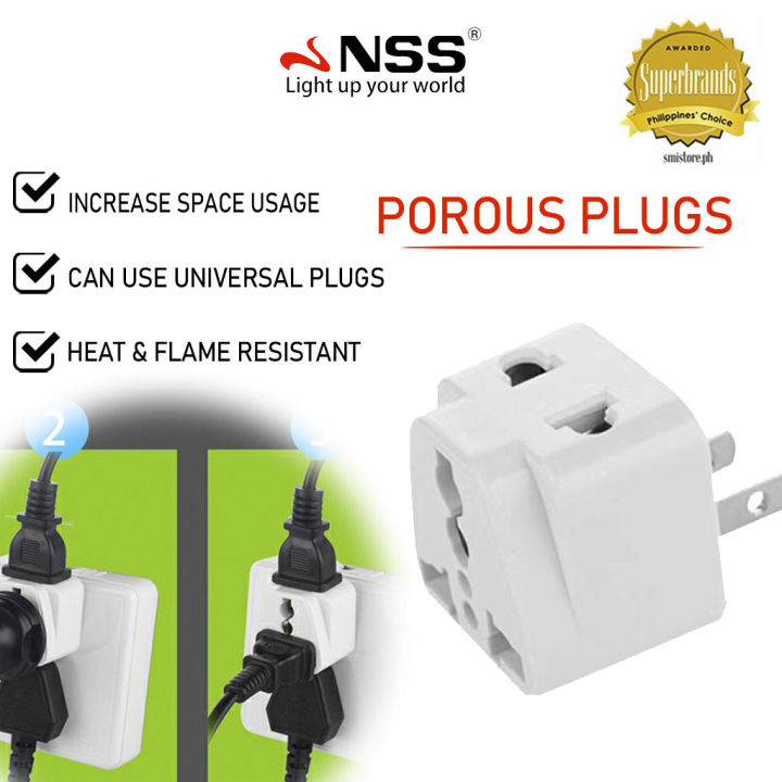 【BUY 1 TAKE 1】NSS UNIVERSAL ADAPTER WITH ROUND PIN POWER ADAPTER Plug ...
