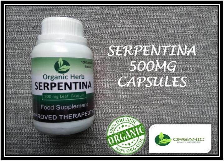 Serpentina Capsules 400mg x 100's (Organic Herb BUNDLE ) | Lazada PH