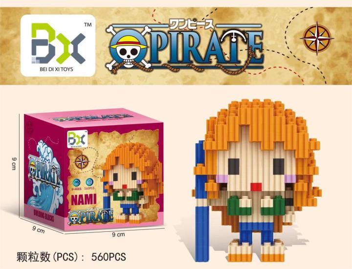 One Piece Nami super cute little blocks are cartoon ornaments DIY ...
