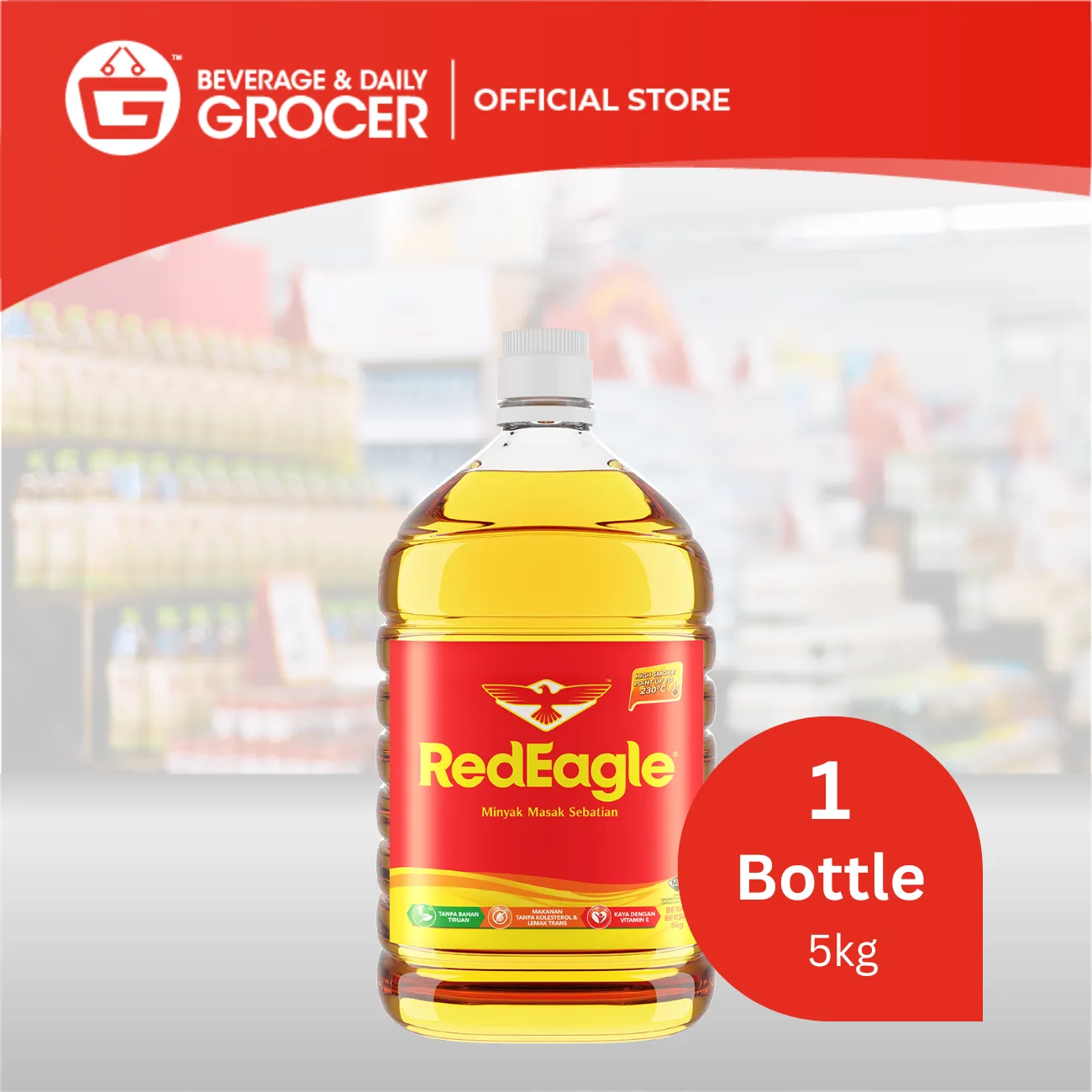Red Eagle Cooking Oil 5kg (2 bottles x 5kg) | Lazada