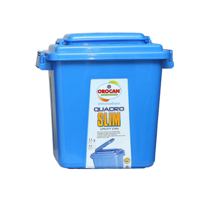 Orocan Quadro Slim Utility Can With Cover 33L | Garbage Can with cover ...