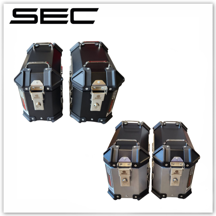 SEC Topbox 18 Liters Top Box for Motorcycle Alloy Side Pannier ...