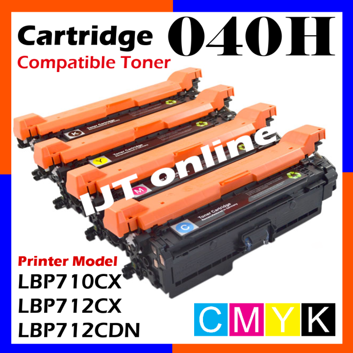 B/C/M/Y Compatible Colour Laser Toner Canon 040H CRG CART 040 Cartridge 040 For LBP712CX LBP712 ...