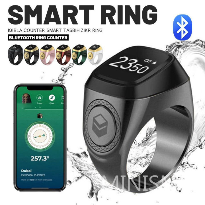 ★COD★ 18/20MM Iqibla Zikr Ring Tasbih Digital Digital Tasbih Smart Zikr ...