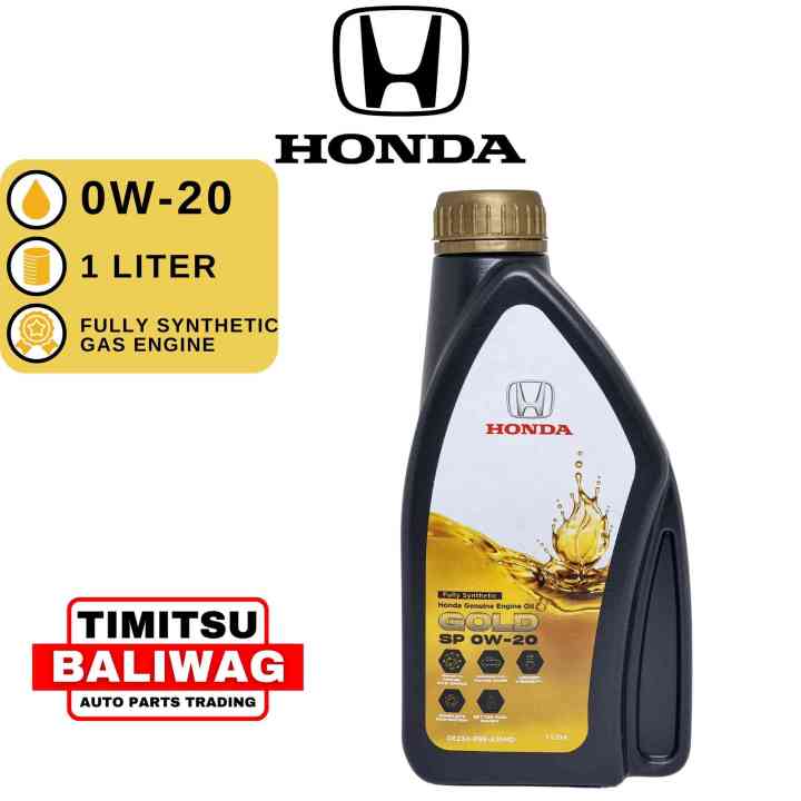 ENGINE OIL 0W-20 FULLY SYNTHETIC 1 LITER PART NO. 08234-P99-A1NM3 HONDA ...