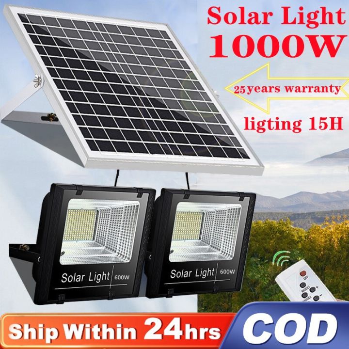 Buy 1 take 2 solar light 1000W LED outdoor waterproof Lamp solar flood light automatic mode ...
