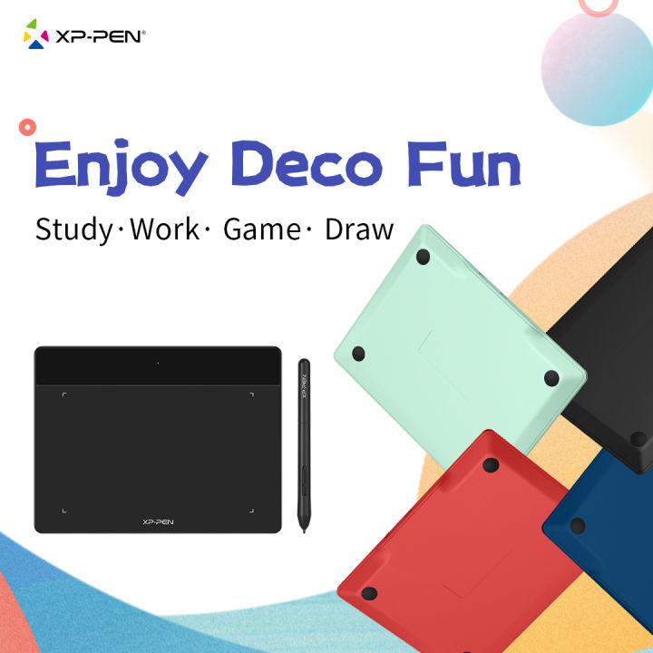 XPPen Deco Fun XS S L Drawing Tablet For Digital Art with Pen Graphics ...