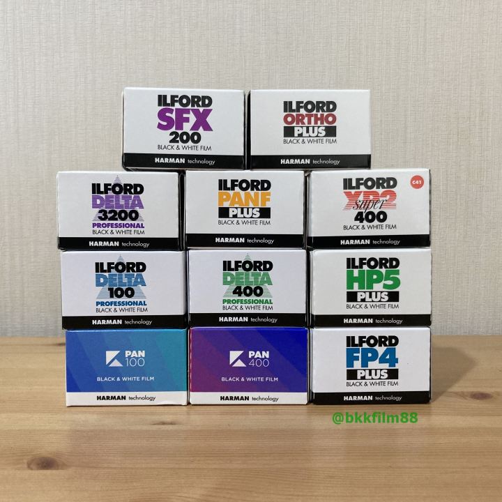 ฟิล์มขาวดำ ILFORD 35mm 36exp Black and White Film PAN FP4 HP5 Delta XP2 SFX ORTHO PanF | Lazada ...