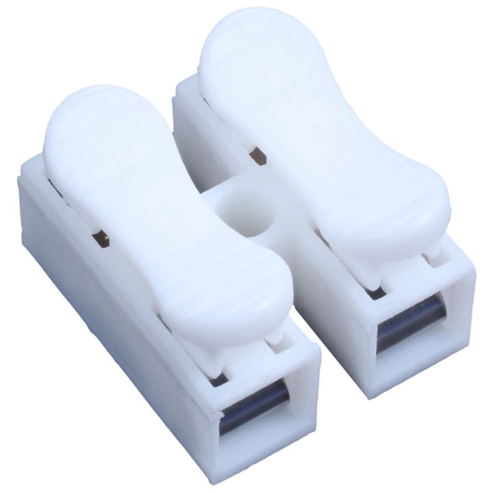 50pcs Ch2 Spring Quick Wire Connector Cable Clamp Terminal Block