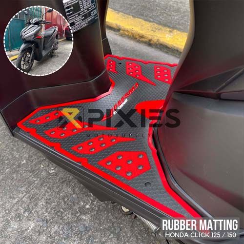 RUBBER MATTING WITH BOLT FOR HONDA CLICK 125 I 150 I V1 CLICK 125 V3 I ...