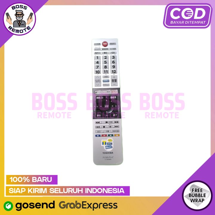 REMOTE TV TOSHIBA NETFLIX LED CT-90446 CT-8516 ORIGINAL | Lazada Indonesia
