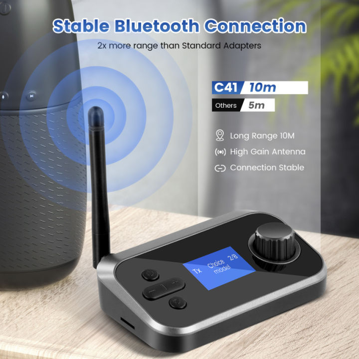 Optical fiber Bluetooth 5.4 receiver and transmitter two-in-one AUX TV ...