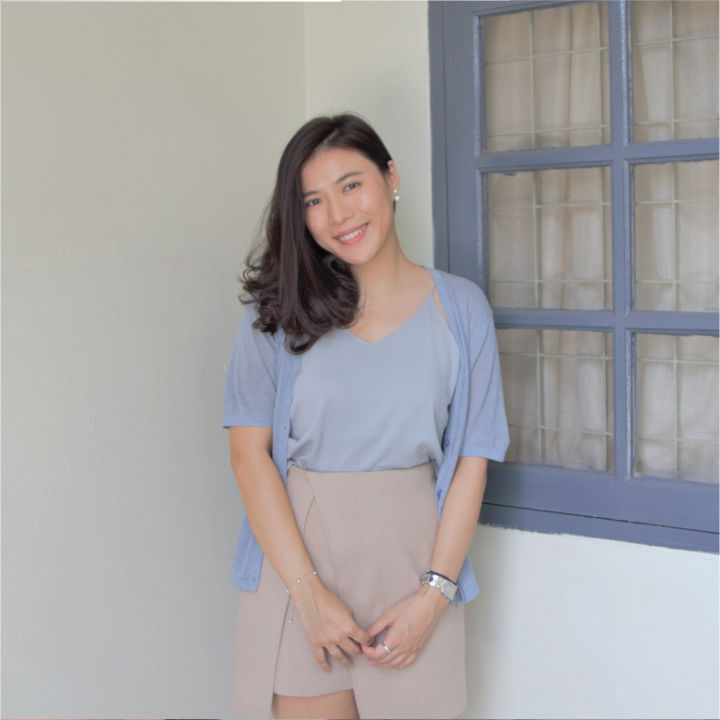 RAVIPA Selection - Cloudy Set - ชุดเซ็ทสายเดี่ยว เสื้อคลุม เสื้อผ้า เสื้อผ้าผู้หญิง เสื้อผ้า ...