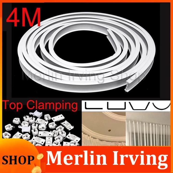 Merlin Irving Shop 4M Top Clamping Curved Curtain Track Rail Flexible ...