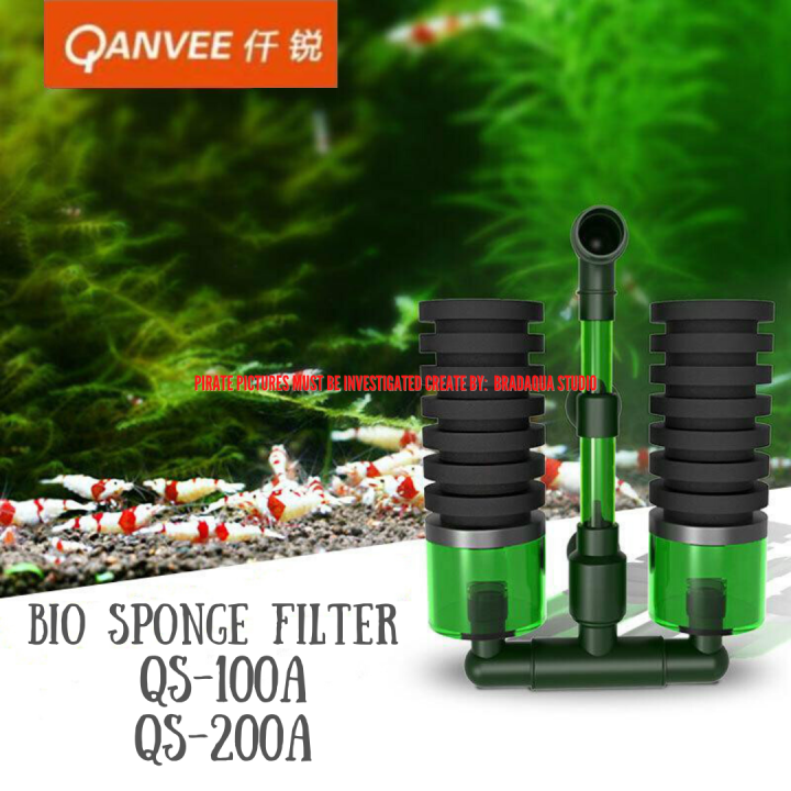 QANVEE Bio Sponge Filter QS-100A/ QS-200A | Lazada
