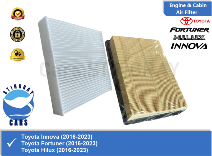 Combo Air Filter and Cabin Filter for Toyota Innova (2016-2020), Toyota ...