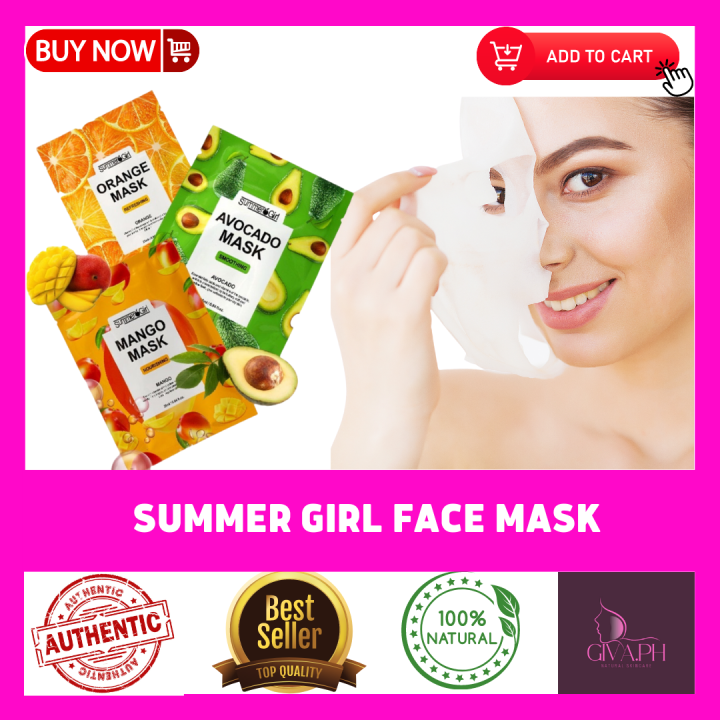 100% ORIGINAL SUMMER GIRL Korean Face Mask All Natural and 100% ...
