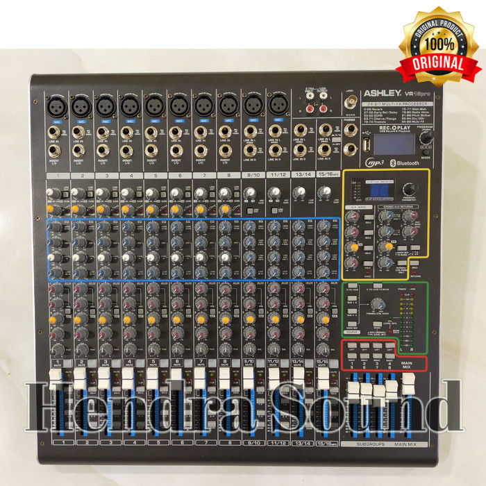 Mixer Ashley VR16PRO VR16 PRO 16 channel | Lazada Indonesia