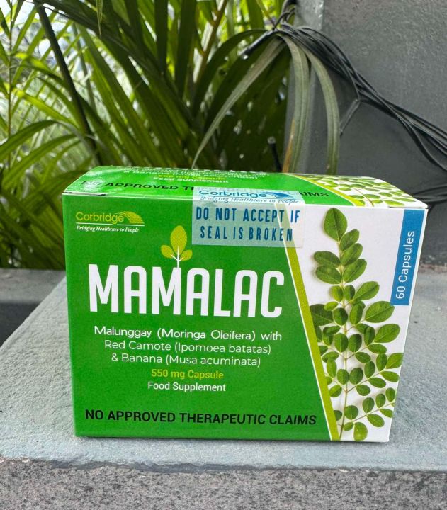 Mamalac (Malunggay with Red Camote & Banana) 550mg Capsule Food ...