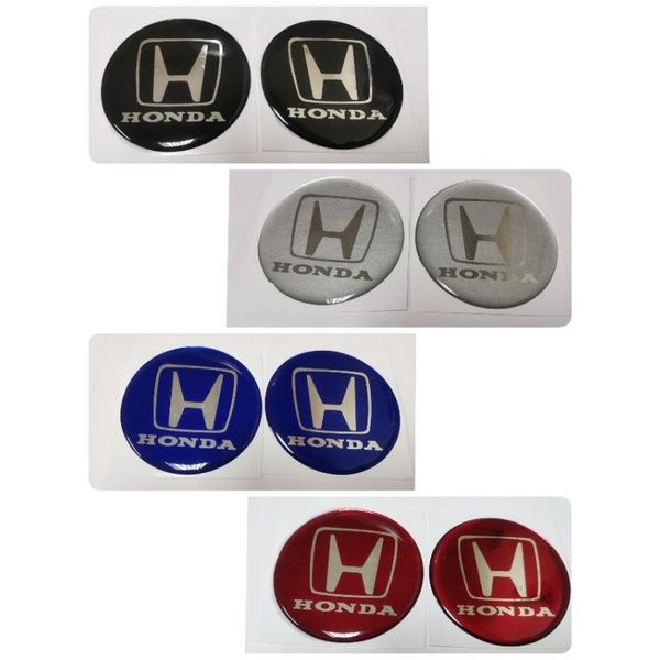 สติ๊กเกอร์กลมเทเรซิ่นนูน อย่างดี โลโก้ HONDA logo sticker แต่งรถ ติดรถ ...
