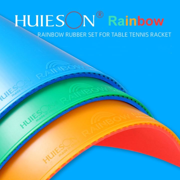 Huieson Colorful Rainbow Table Tennis Rubber Semi-Sticky Pimples In ...