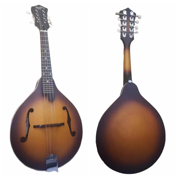 High-grade Mandolin Semi Hollow Body Sunset Color Teardrop Eight-String ...