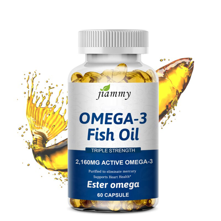 Deep-Sea Fish Oil 3600MG OMEGA 3 Capsules Rich In DHA & EPA for Healthy ...