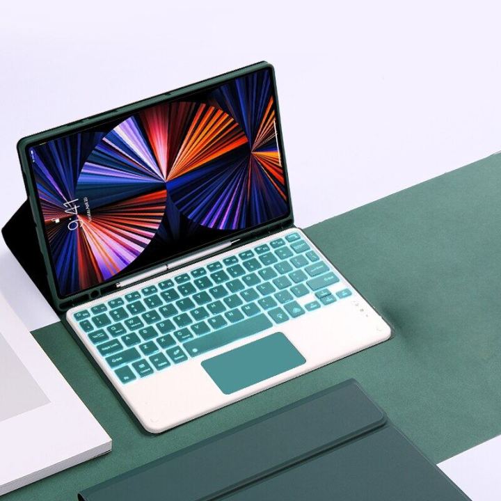 Magnetic Detachable Wireless Bluetooth Touchpad Keyboard Mouse Case for ...