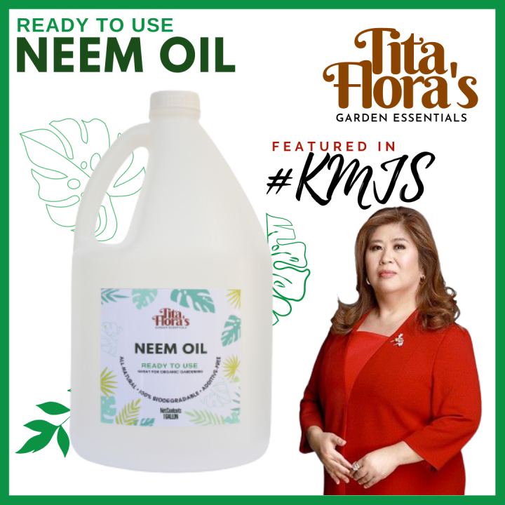 1 GALLON (3750ml) 100% ORGANIC NEEM OIL , Premium quality Tita Flora ...