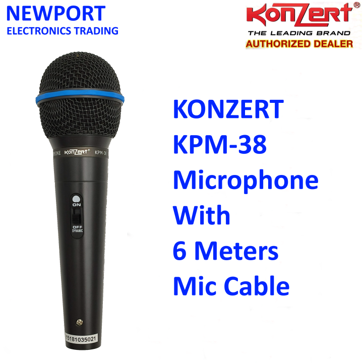 Konzert KPM-38 Microphone with 6 Meters Mic Cable, Original Konzert ...