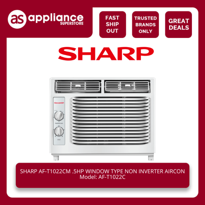 SHARP AF-T1022CM 1.0hp Window Type Aircon | Lazada PH