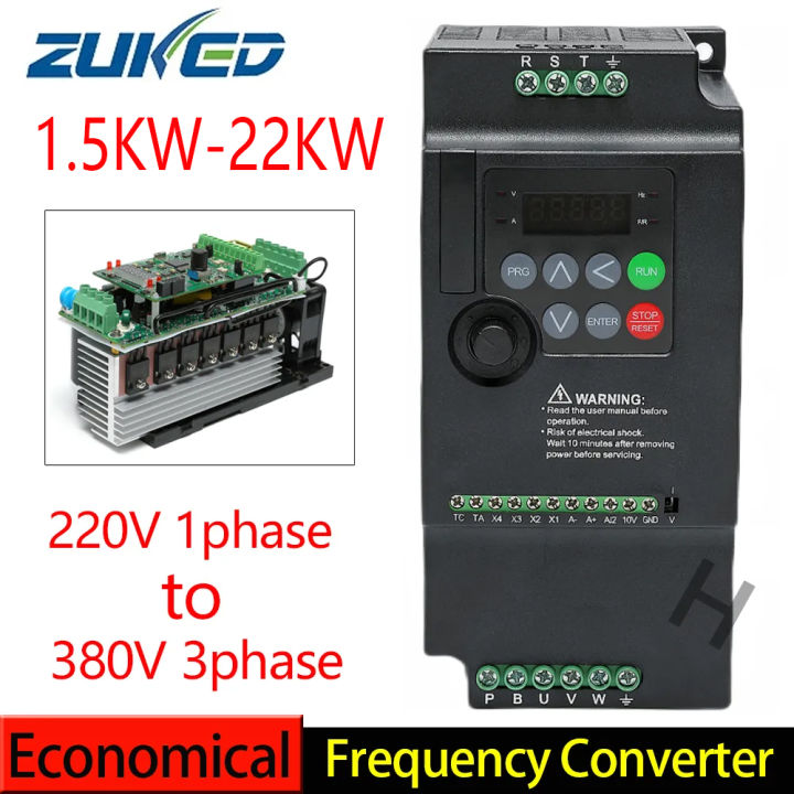 【Ready Stock】220V TO 380V Economical VFD Variable Frequency Drive Converter Inverter 1.5/2.2/3.7 ...