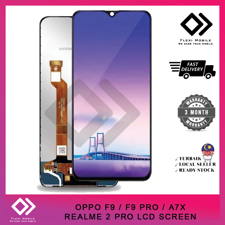 COMPATIBLE OPPO F9 / F9 PRO / REALME 2 PRO / A7X LCD TOUCH SCREEN GLASS ...